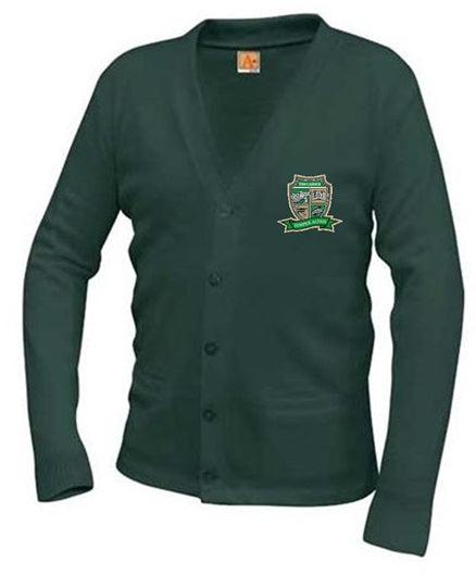 YOUTH UNISEX V-NECK CARDIGAN W/LOGO – Levines Stores