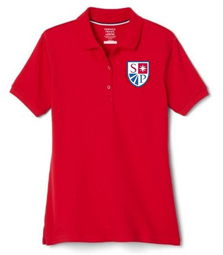 GIRLS SHORT SLEEVE POLO W/LOGO (6TH-8TH GRADE) – Levines Stores